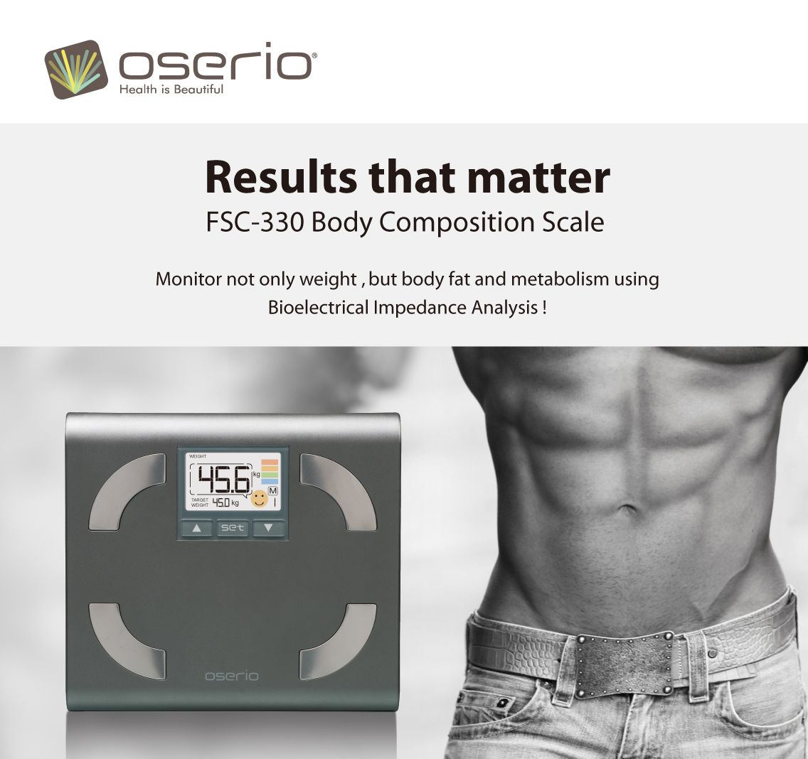 FSC-330 Body Fat Scale | 7 History Results can be stored for 4 Users ...