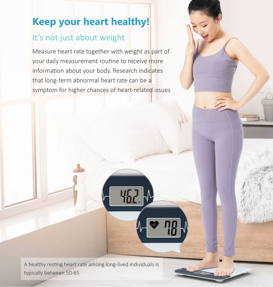 BHG-208BT Wireless Cardio Scale | Using Patented BCG Technology for ...